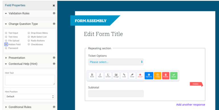 Tutorial: How to Use Calculations and Repeating Sections in Web Forms - FormAssembly